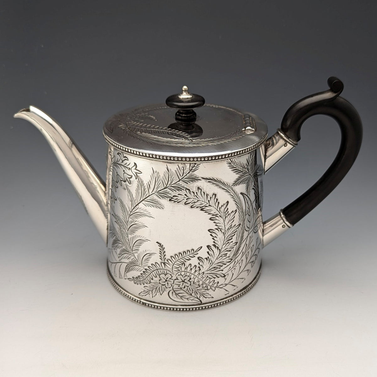 約 1890 年英國古董鍍銀茶壺 Joseph Ridge – SILVER-LUG