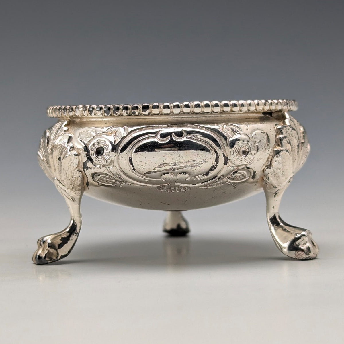 Set of 6 late 19th century British antique silver plate salt dishes ...